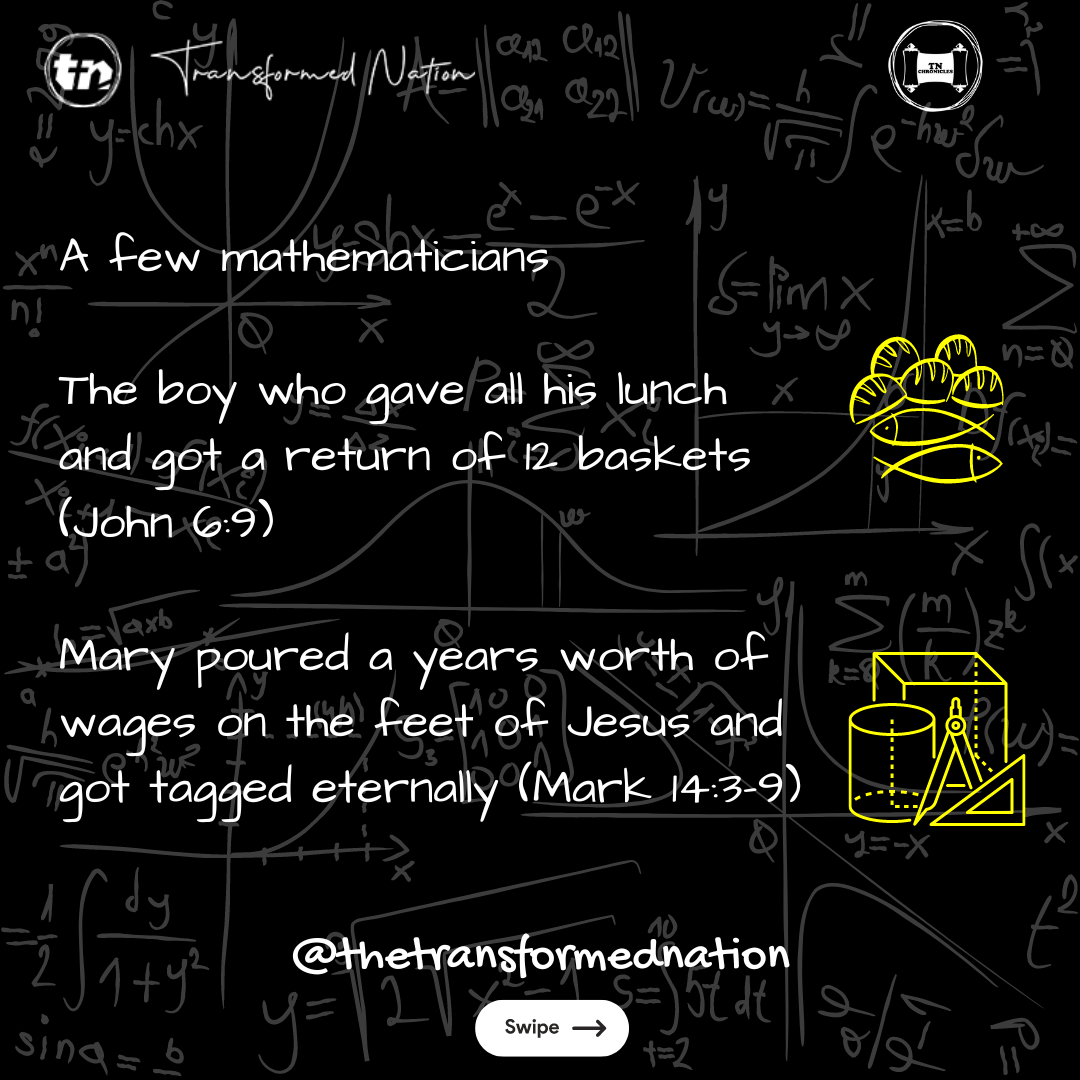Everything Let’s talk Bible Maths. | Transformed Nation - We are a ...